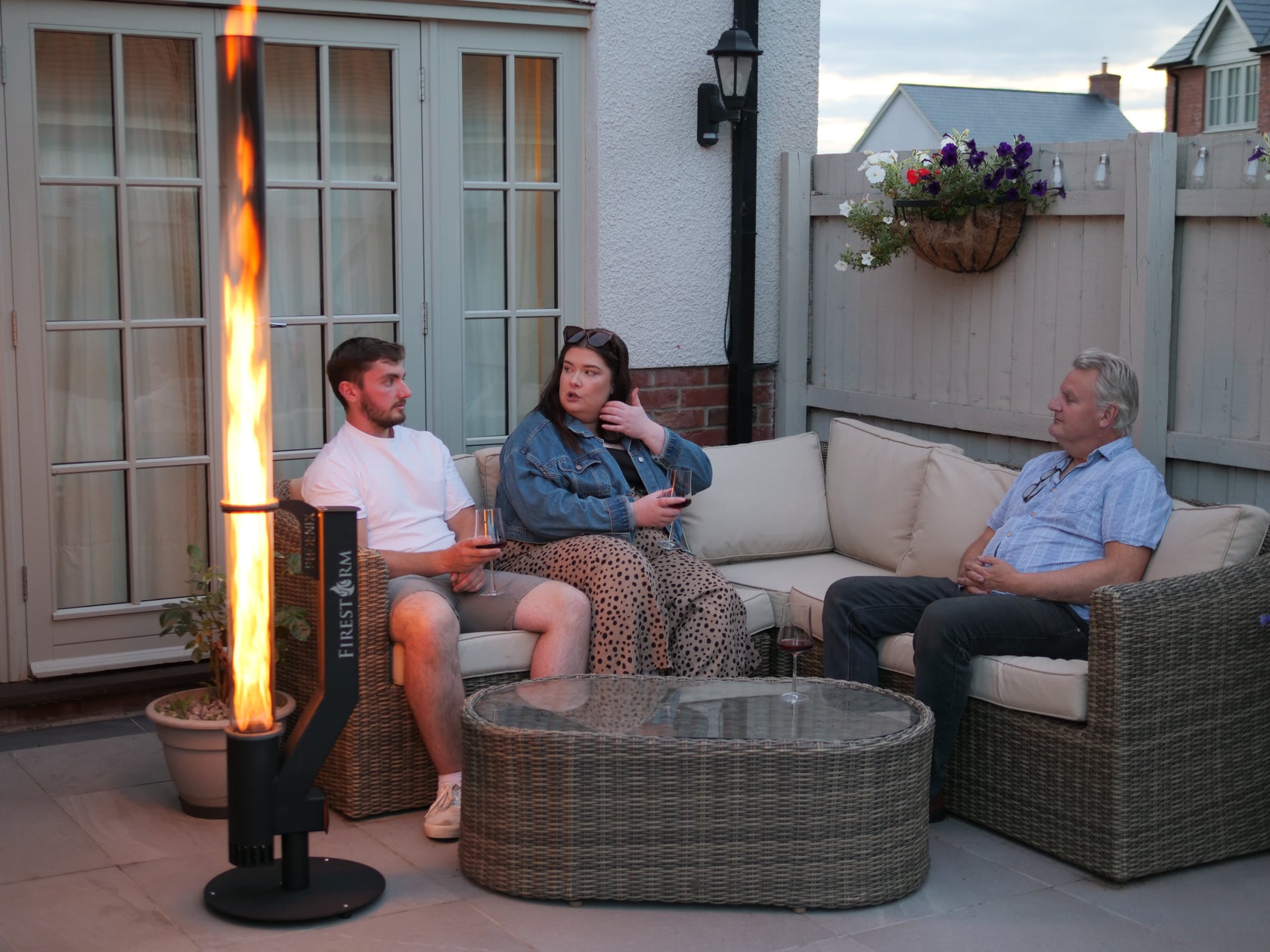 Firestorm Phoenix Flame Patio Heater – Eco-Friendly Pellet Heat
